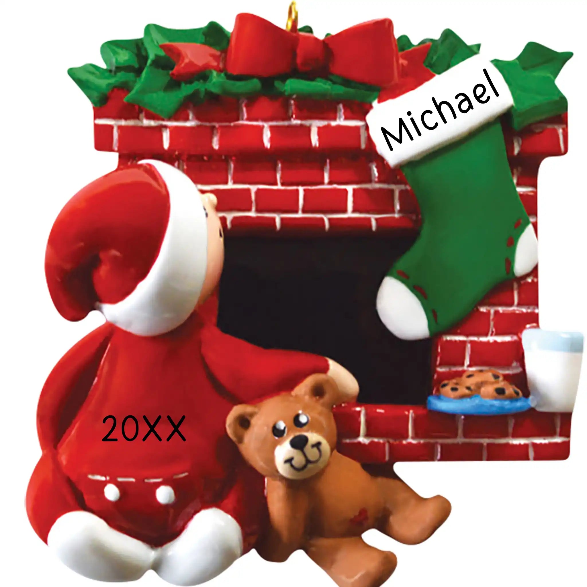 Waiting For Santa Christmas Eve Kids Personalized Ornament – MyOrnament.com