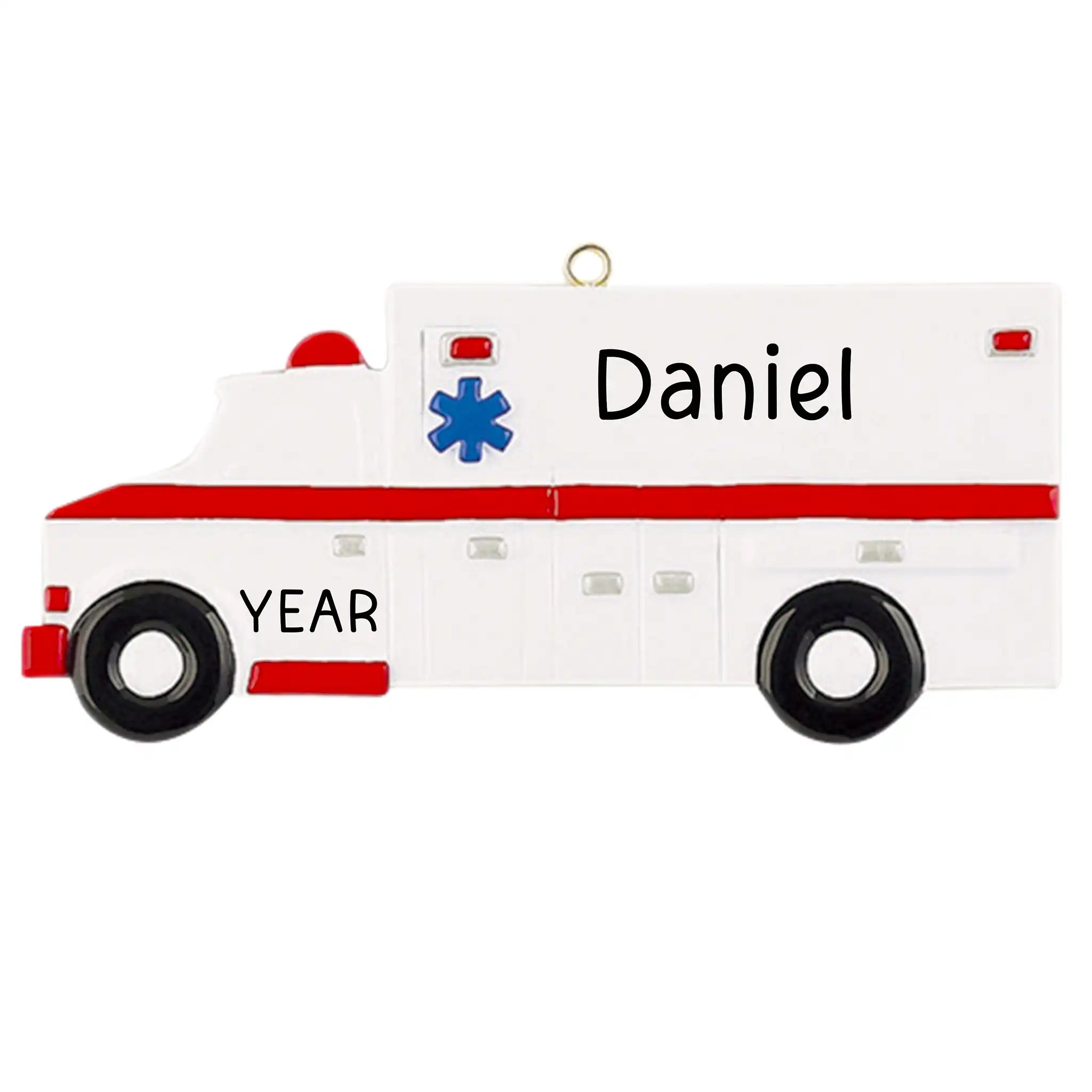 Personalized Ambulance Ornament | Honor First Responders – MyOrnament.com