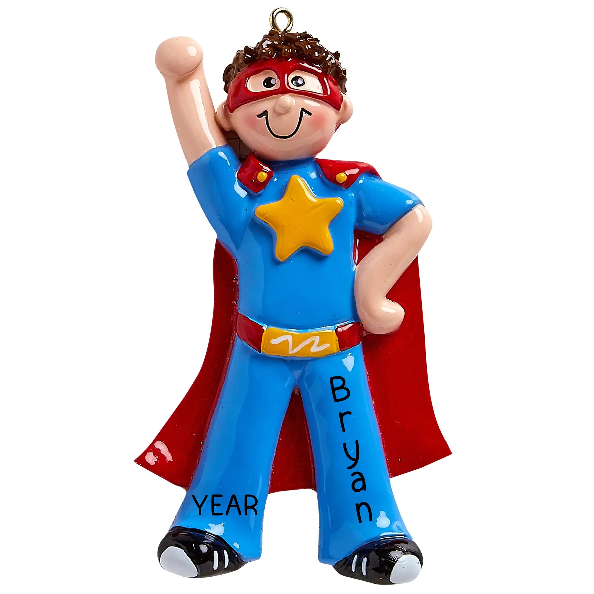 Personalized Super Hero Boy Ornament | Custom Hero Keepsake ...