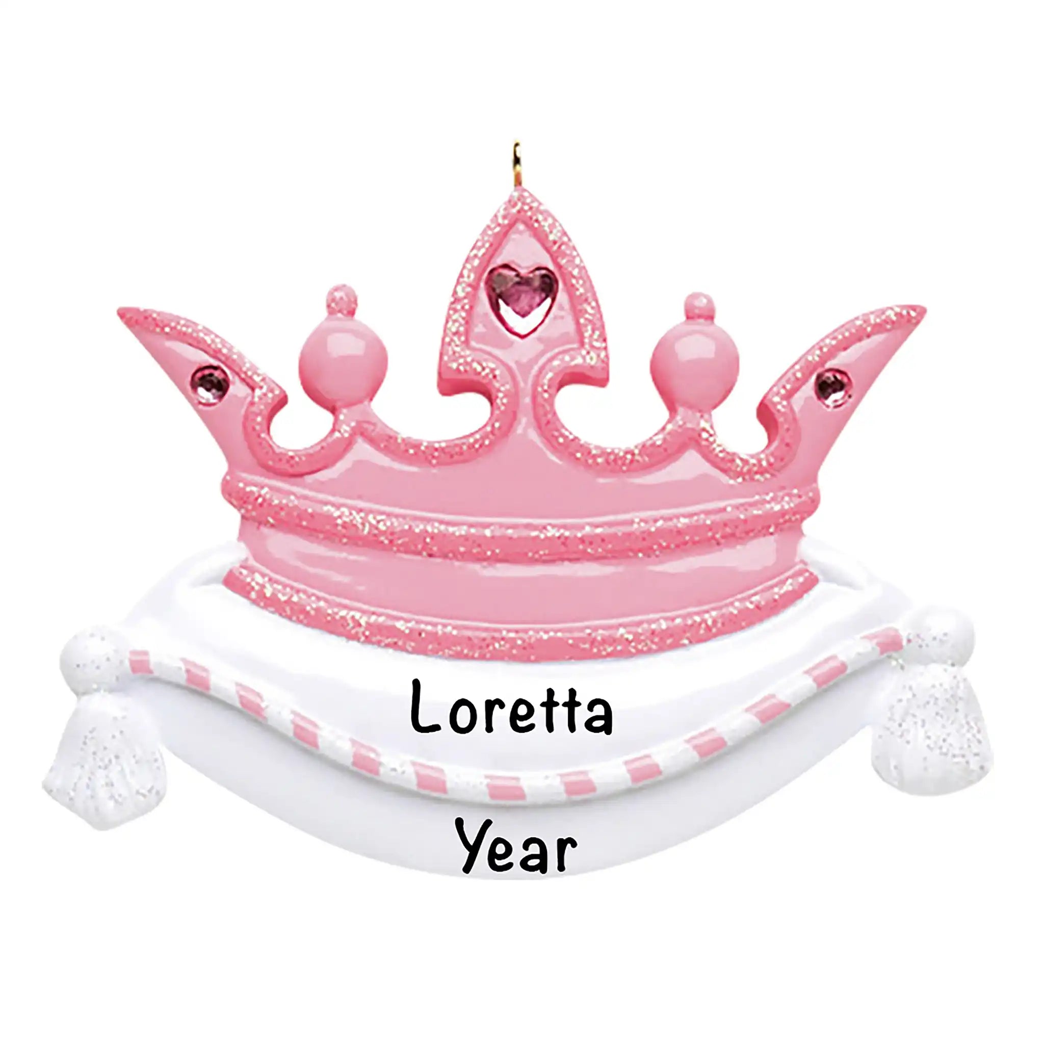 Pink Princess Crown Ornament - Crown Christmas Ornament – MyOrnament.com