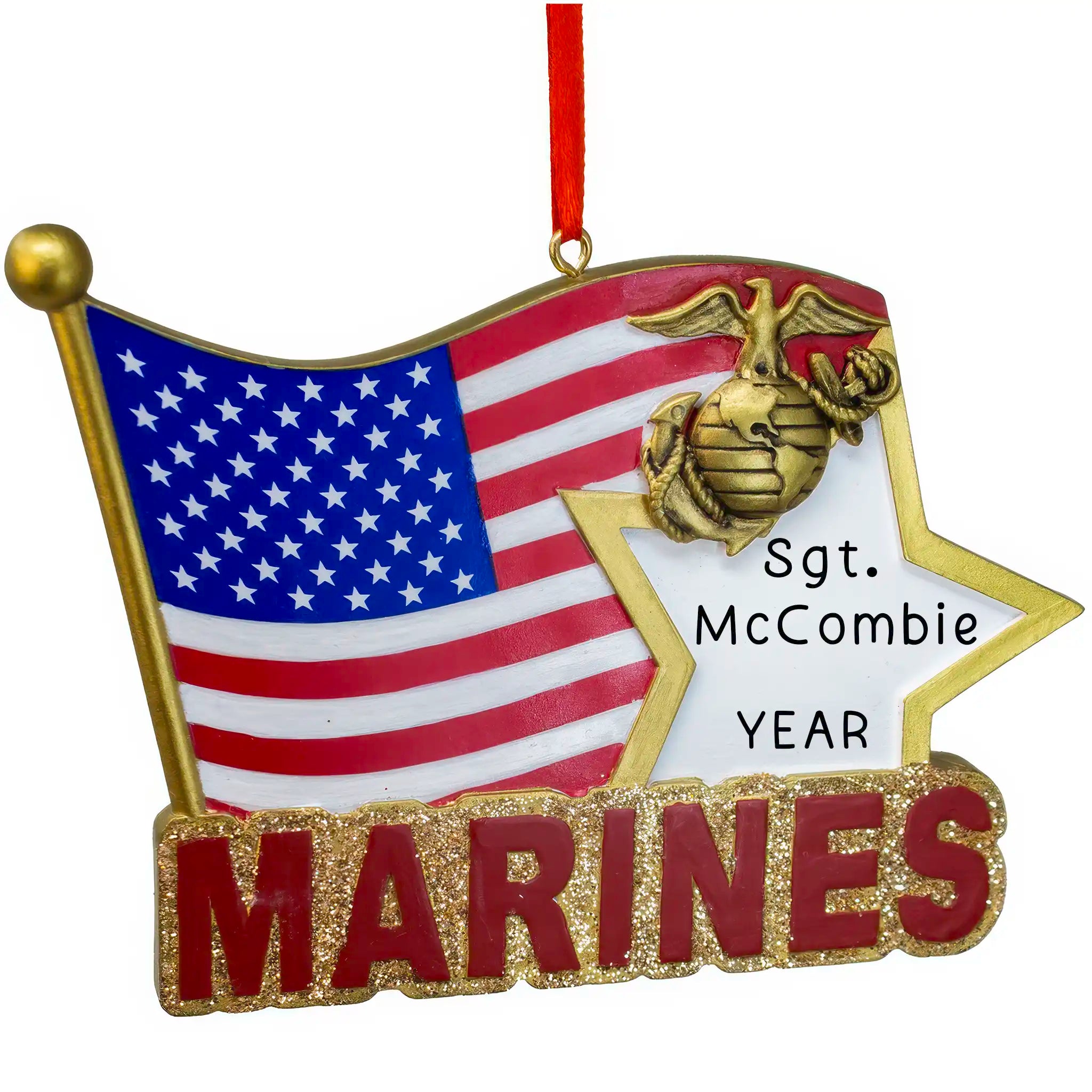 Personalized Marines Christmas Ornament | Military Keepsake Gift ...