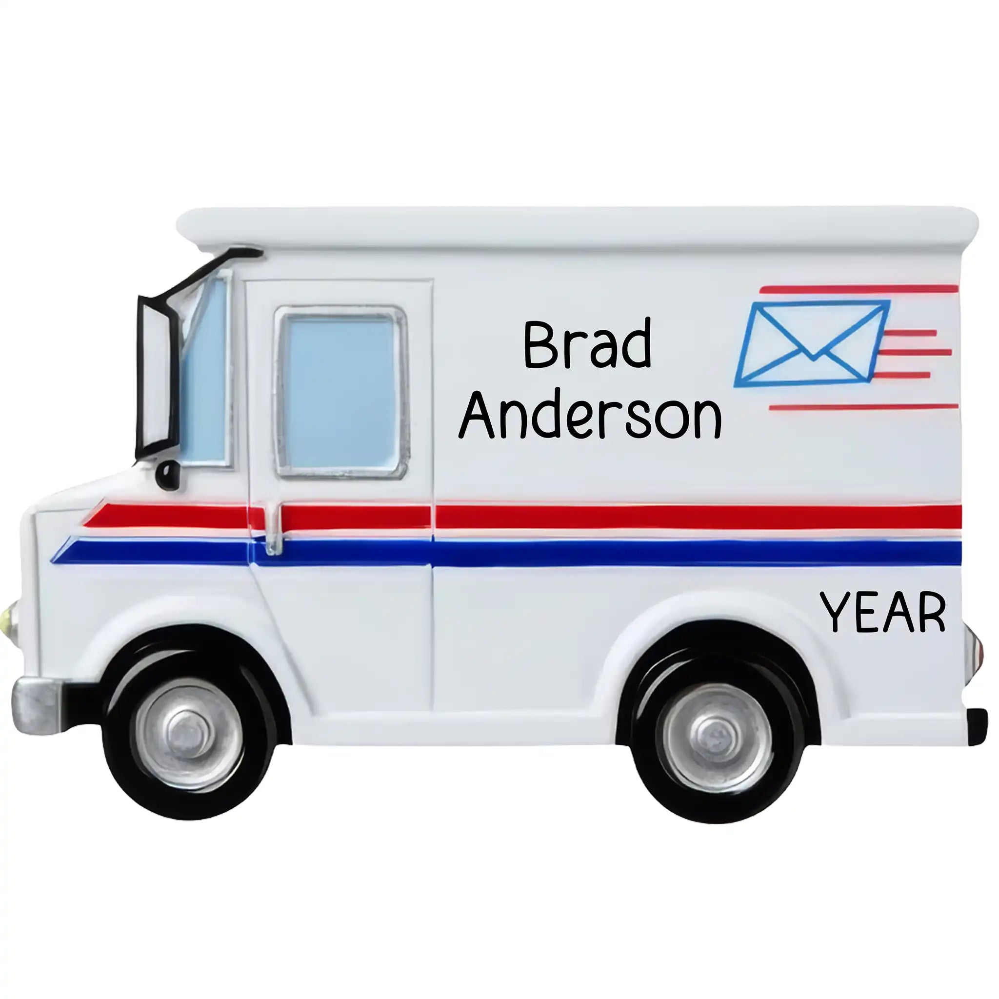 USPS Postal Delivery Truck Personalized Christmas Ornament – MyOrnament.com
