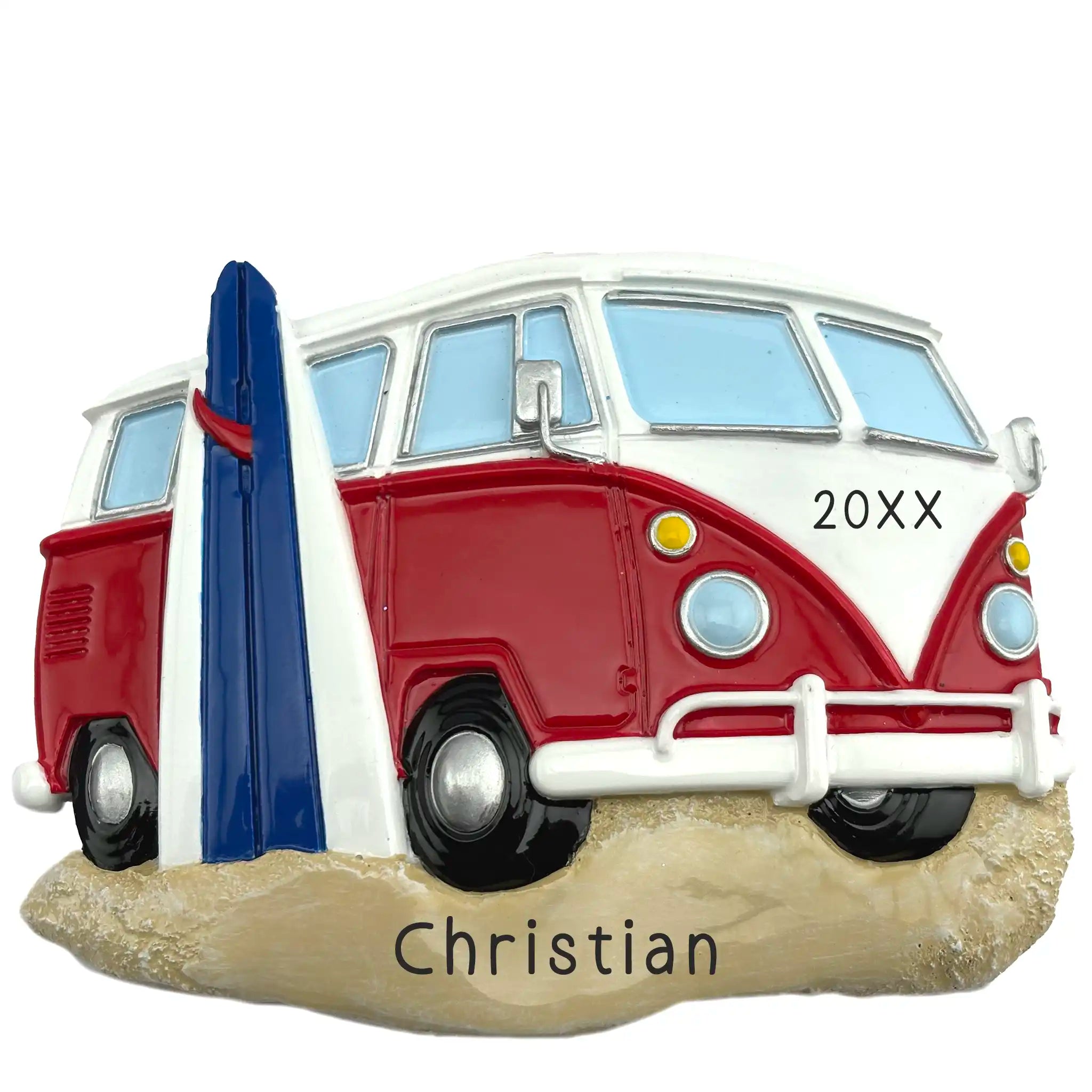 Personalized Surf VW Bus Ornament | Custom Camper Van Gift – MyOrnament.com